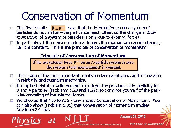 Physics 430 Lecture 1 Mass Force Newtons Laws