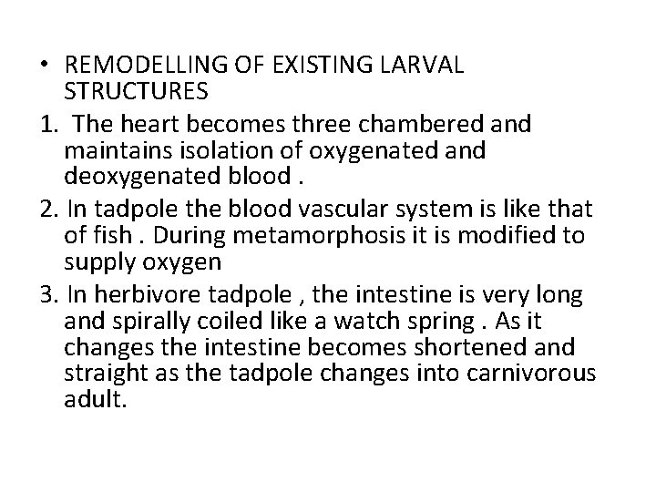METAMORPHOSIS IN AMPHIBIA CONTENTS INTRODUCTION OCCURRENCE OF METAMORPHOSIS