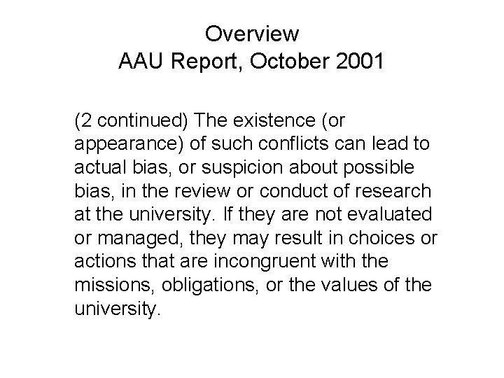 Conflict of Interest Jilda Diehl Garton May 30
