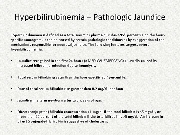 Neonatal Jaundice March 2015 Pediatric Continuity Clinic Curriculum