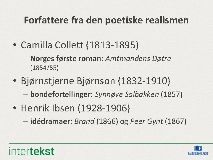 Kapittel 6 Realisme og naturalisme 1850 1890 Ml