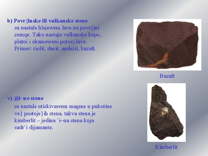 GEOGRAFIJA pripremila profesor geografije Milka Ivi MINERALI Minerali