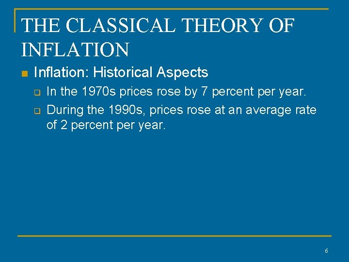 Chapter 17 Money Growth and Inflation 23 October