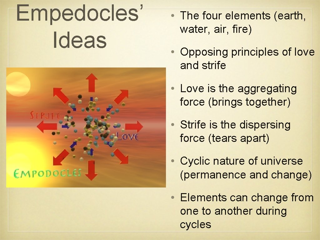 Theories of Matter in Greek Philosophy The History