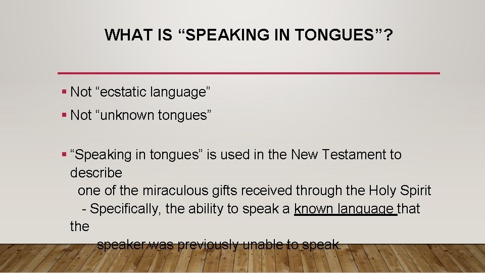 WHAT THE BIBLE SAYS ABOUT SPEAKING IN TONGUES