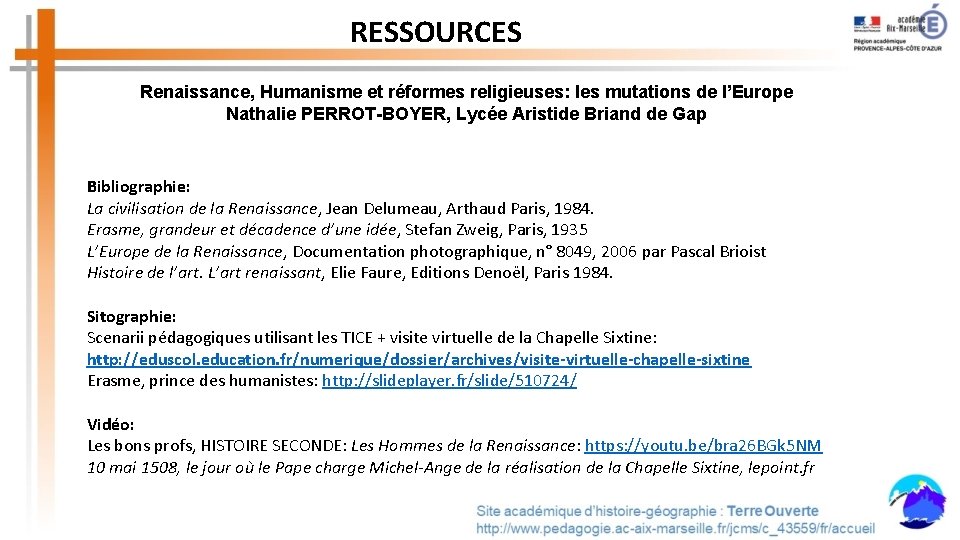 Renaissance Humanisme et rformes religieuses les mutations de