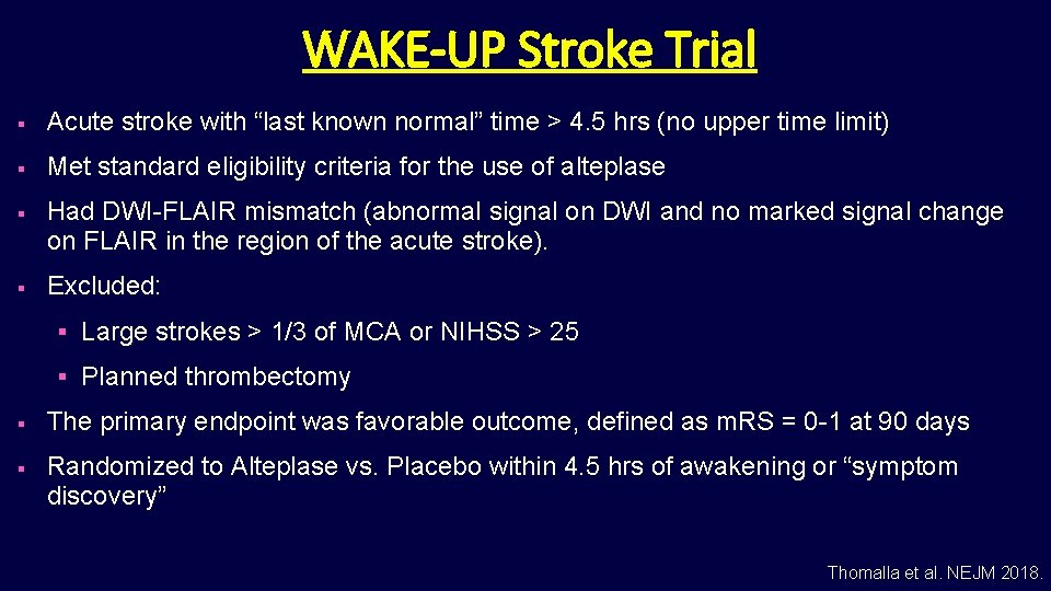 Expanding the Therapeutic Window for Acute Ischemic Stroke