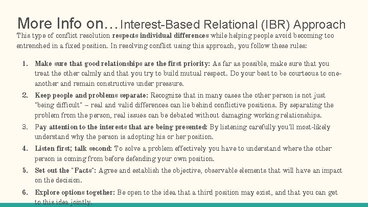 Conflict Styles Methods from Madness Leadership Skills Development