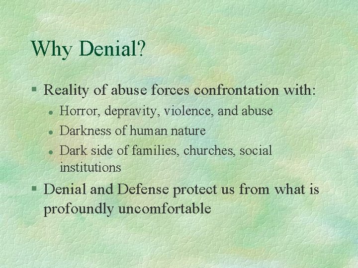 Understanding Childhood and Sexual Abuse The American Experience