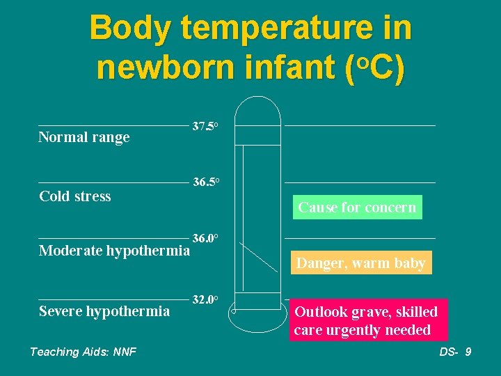 Danger Signs in Newborn Teaching Aids NNF DS