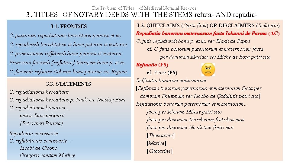 The Problem of Titles of Medieval Notarial Records