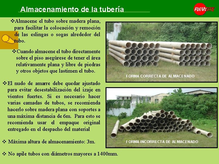 Engineered Pipe Systems Como instalar tuberas Flowtite TM
