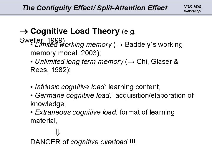 The Contiguity Effect SplitAttention Effect The Contiguity Effect