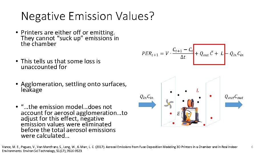 Particle Number Emission Rate Calculations Used in Measuring