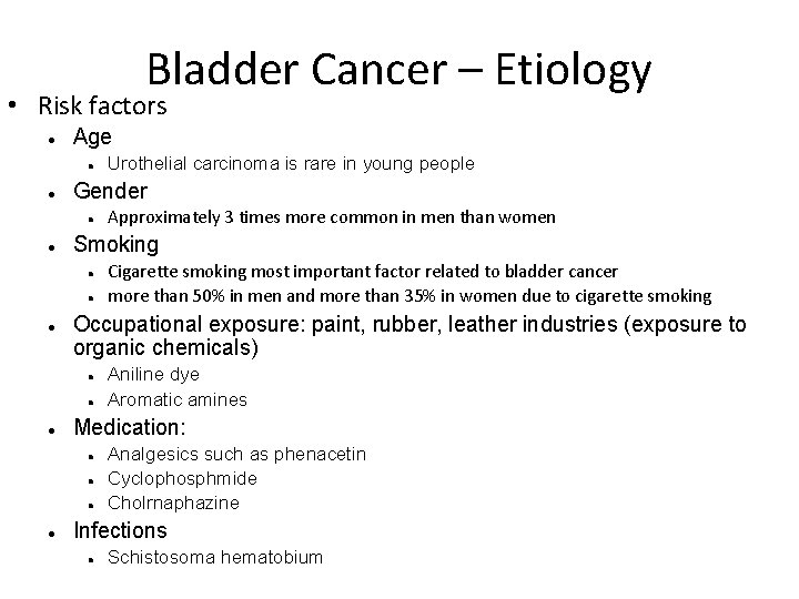 Selected Urothelial Lesions of Urinary Bladder and Their