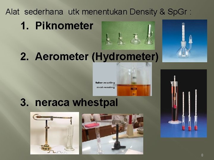 DENSITY SPECIFIC GRAVITY in laboratory Questions 1 a