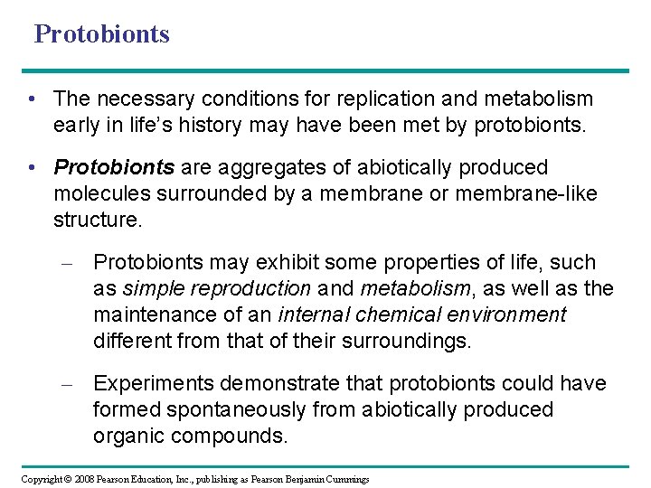 BIG IDEA I The process of evolution drives