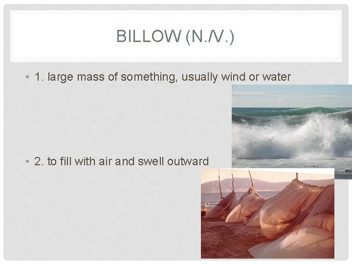 BELLRINGER Write the following vocabulary words into sentences