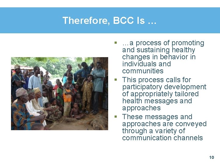 CDI Module 19 Behavior Change Communication Jhpiego Corporation