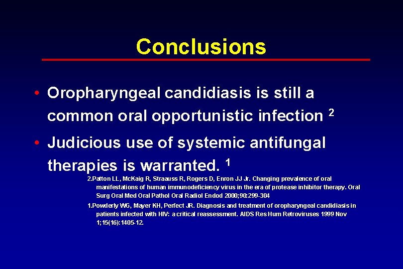 Module 6 Oropharyngeal Candidiasis in Persons Living with