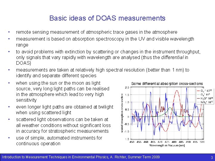 Introduction to Measurement Techniques in Environmental Physics Summer