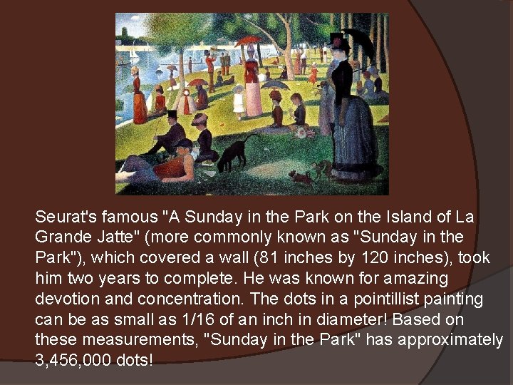 Post Impressionism Seurat Cezanne and Van Gogh Sunday