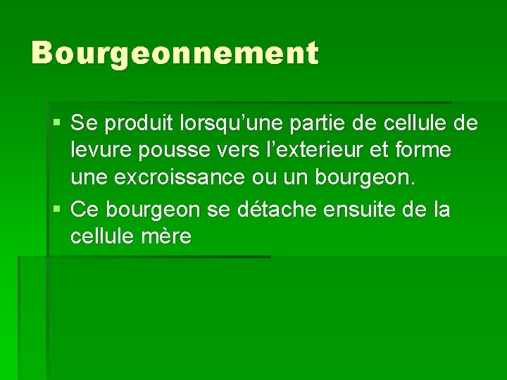 La reproduction asexue Reproduction asexue La reproduction asexue