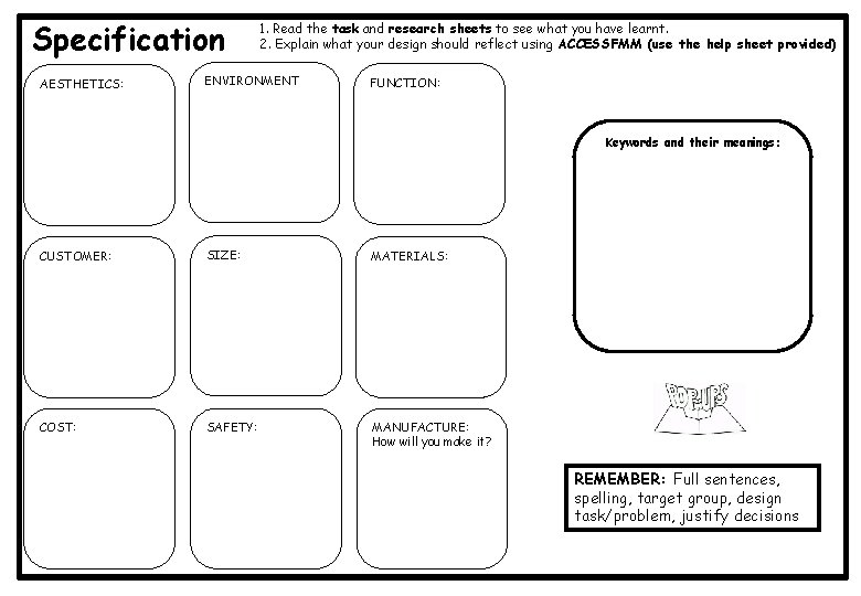 Design and Technology Graphics Pop up card PERSONAL