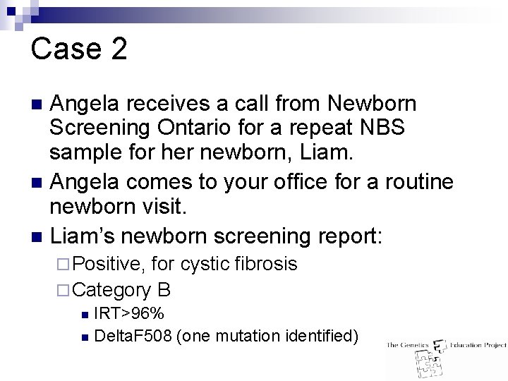 Newborn Screening Ontarios Expanded Screening Program Prepared by