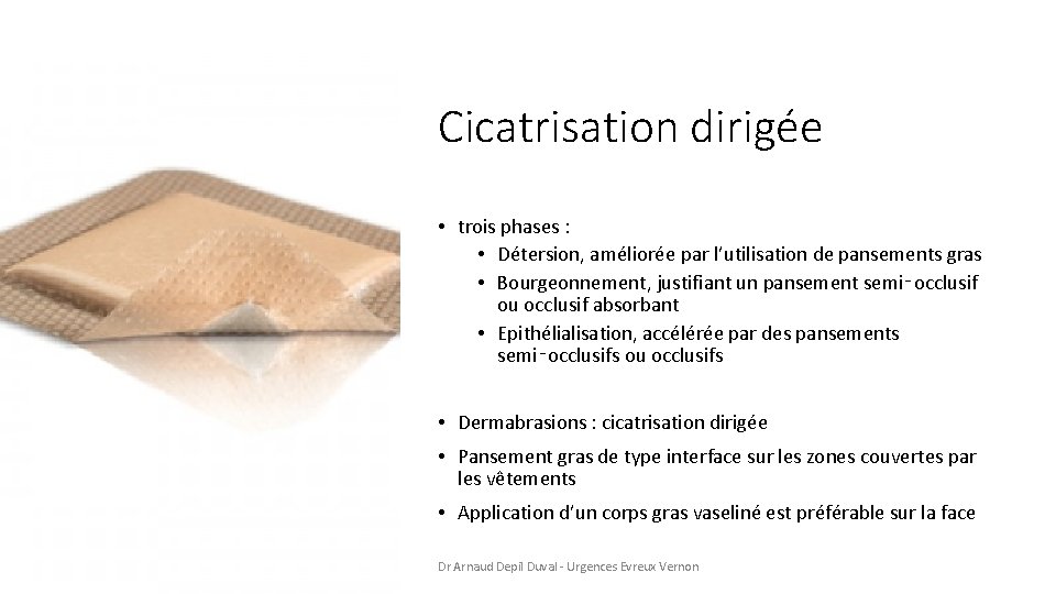 Prise en charge des plaies en structure durgence