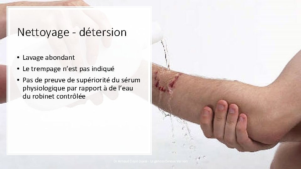 Prise en charge des plaies en structure durgence