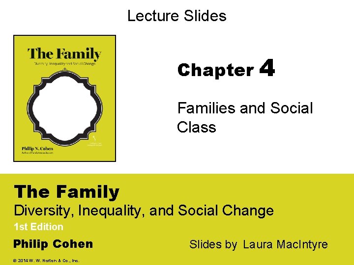 Lecture Slides Chapter 4 Families and Social Class