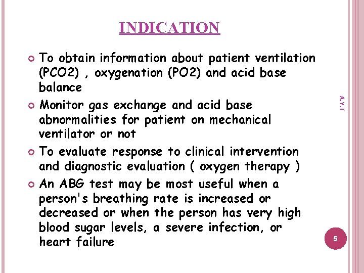 1 A Y T ATERIAL BLOOD GASES OUTLINE
