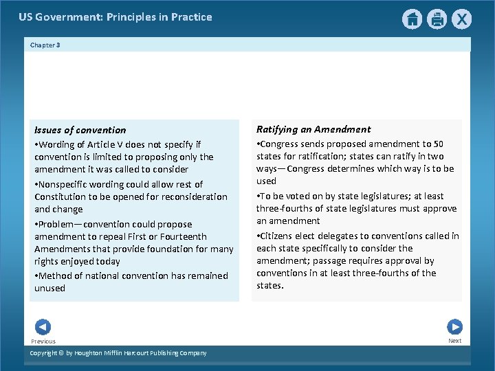 US Government Principles in Practice Chapter 3 Next