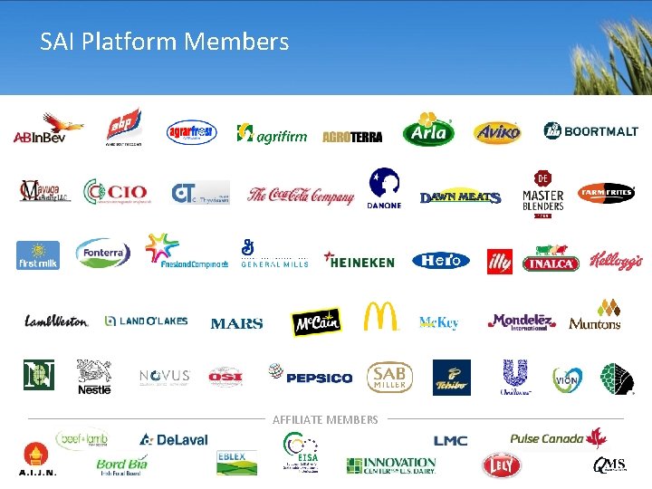 An introduction to Sustainable Agriculture Initiative SAI Platform