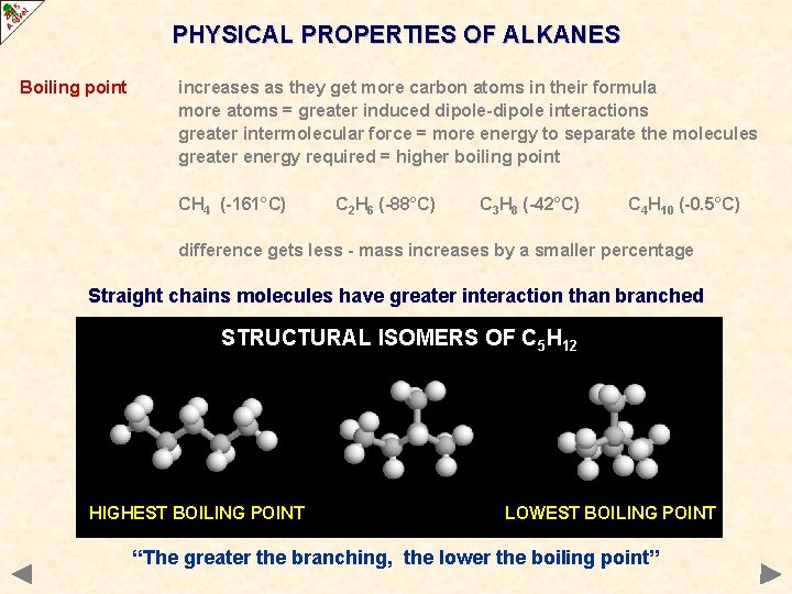 AN INTRODUCTION TO THE CHEMISTRY OF ALKANES KNOCKHARDY