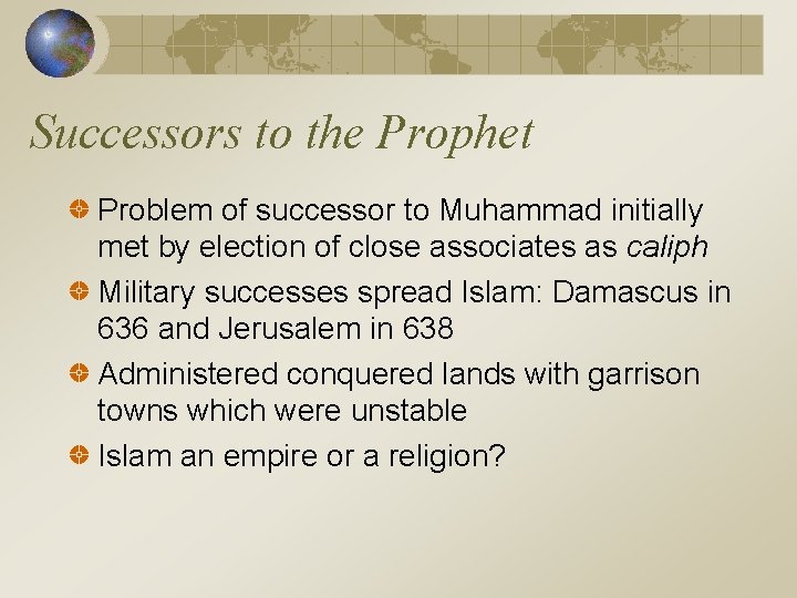 Chapter 11 Islam means submission in Arabic Story