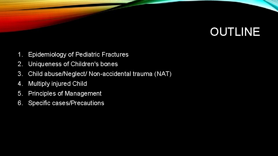 OVERVIEW OF PEDIATRIC TRAUMA Presenter Dr Gituri Philip