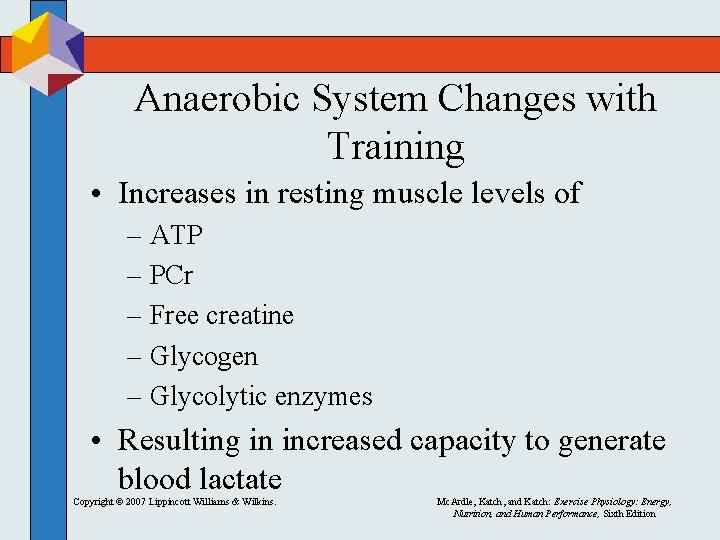 Chapter 21 Training for Anaerobic and Aerobic Power