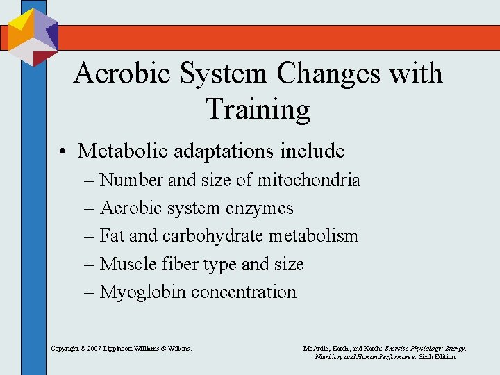 Chapter 21 Training for Anaerobic and Aerobic Power