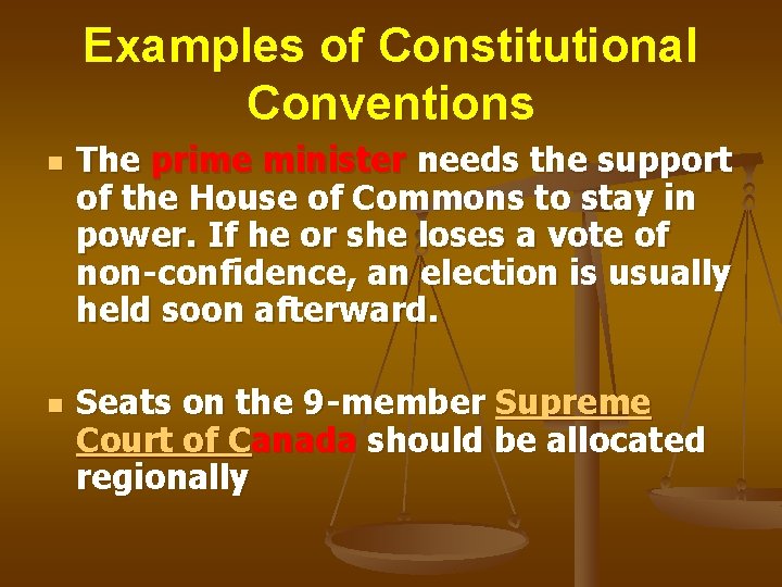 Constitutions Written and Unwritten Conventions Constitutions A ...