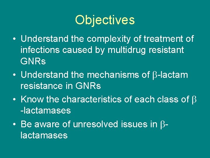 New Resistance in Gram Negative Rods GNRs Baha