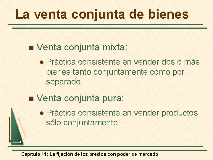 Captulo 11 La fijacin de los precios con