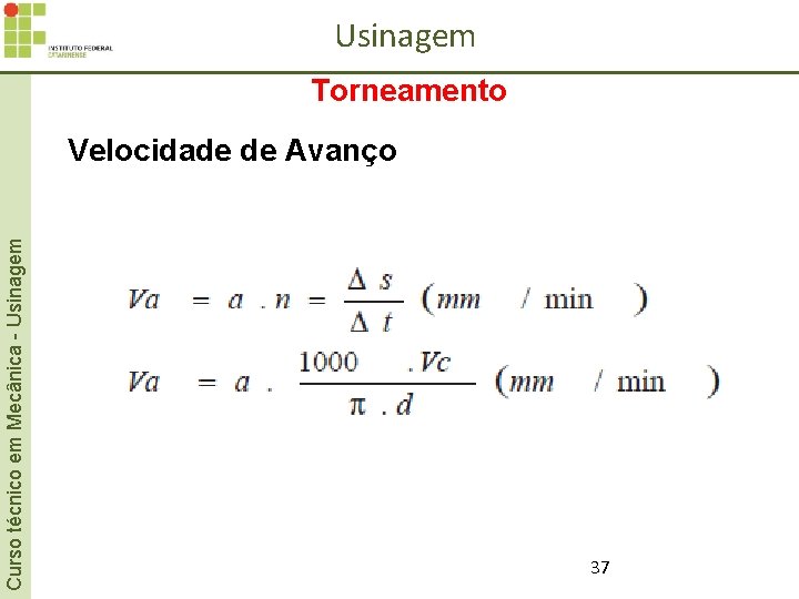 Curso tcnico em Mecnica Usinagem Aula 6 Classificao