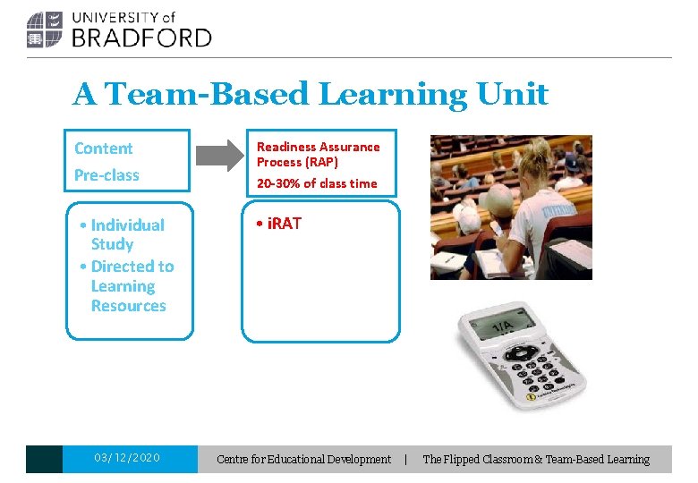 The Flipped Classroom TeamBased Learning Dr Simon Tweddell