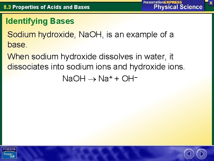 8 3 Properties of Acids and Bases One