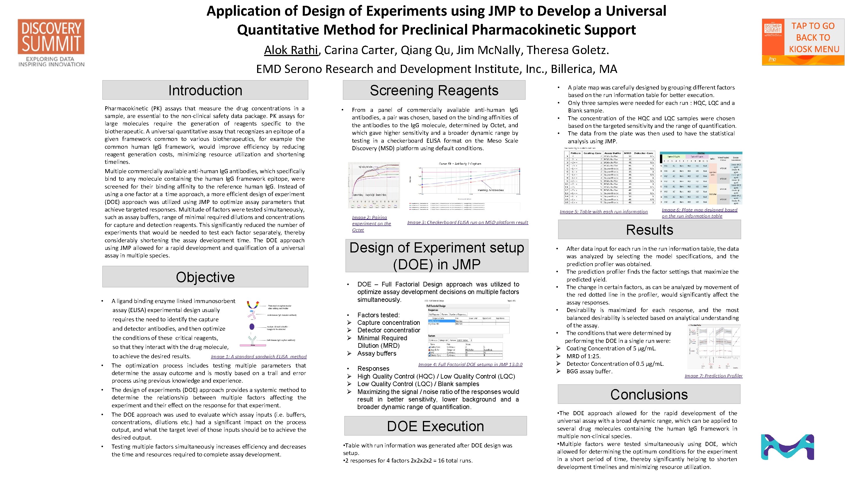 Application of Design of Experiments using JMP to