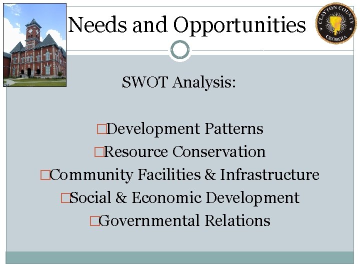 Clayton Forward Comprehensive Plan 2014 2034 Community Meetings