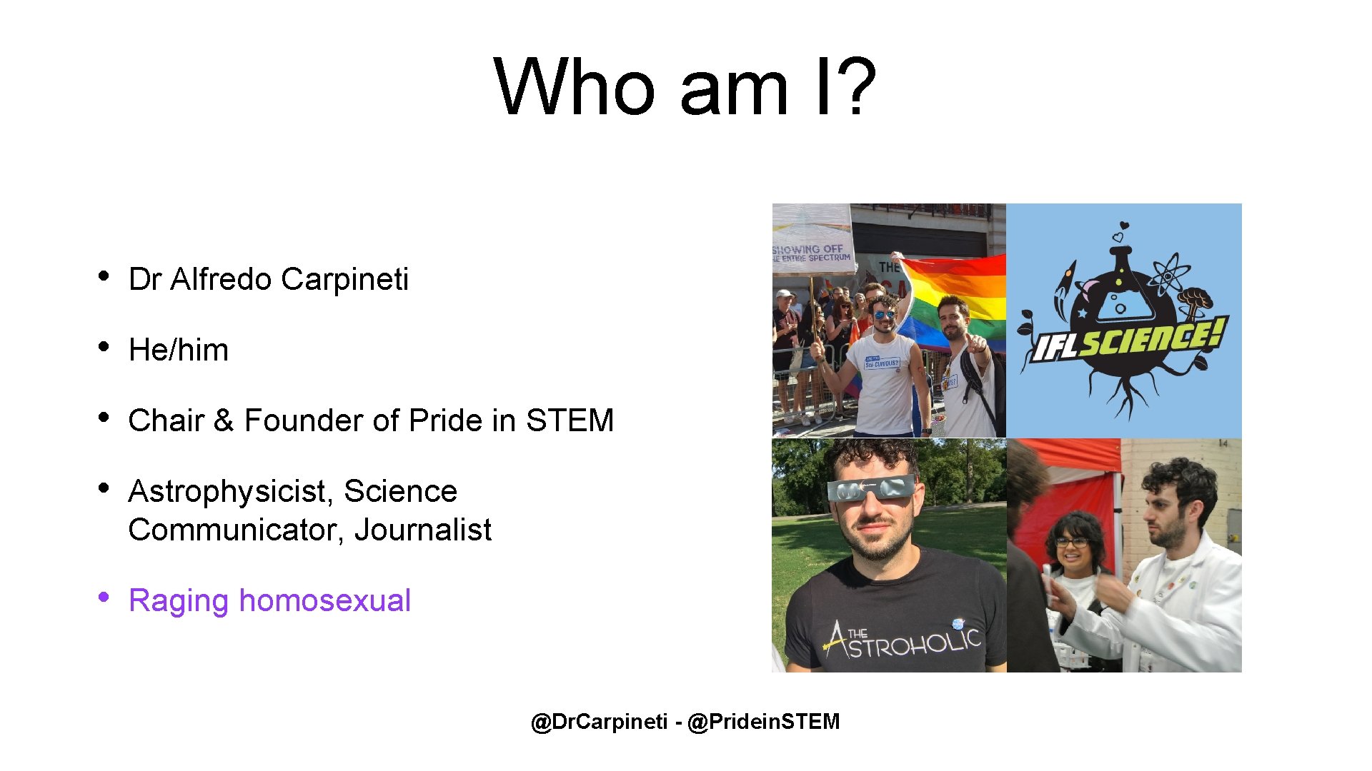 Who am I Dr Alfredo Carpineti Hehim Chair