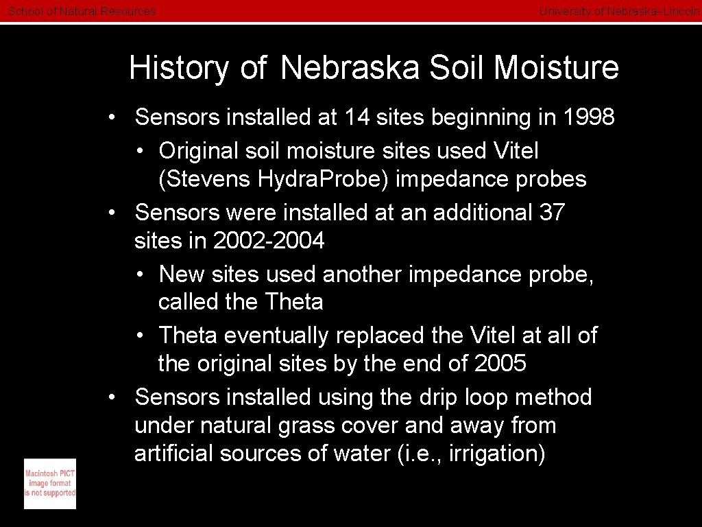 School of Natural Resources University of NebraskaLincoln Soil
